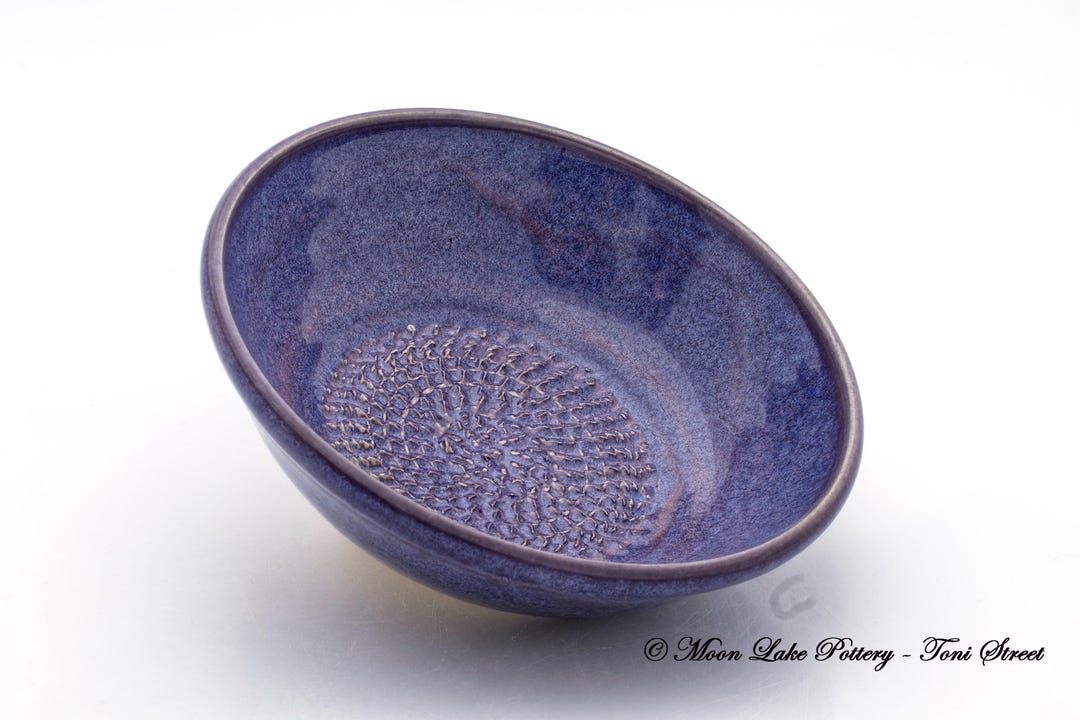 Ceramic Purple Garlic Grater Wheel Thrown Pottery - Etsy