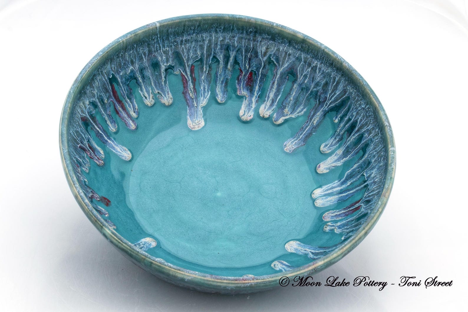 Ceramic Turquoise Bowl Wheel Thrown Pottery - Etsy