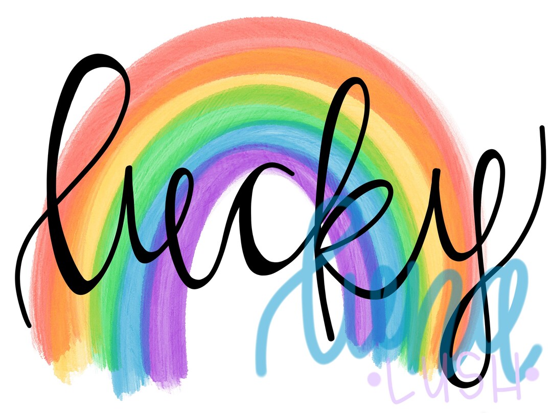 Lucky Rainbow St. Patrick’s Day Digital Download PNG Instant Download ...