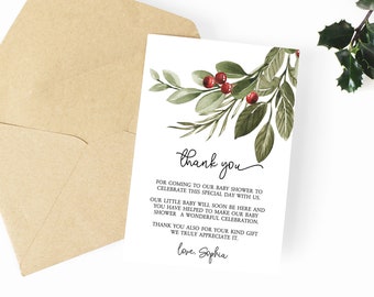 Winter Thank You - Etsy