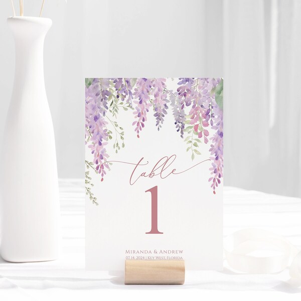 Flower Table Cards - Etsy
