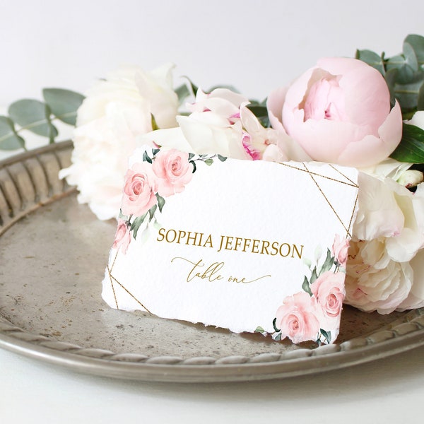 Floral Place Cards - Etsy