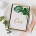 Tropical Table Numbers, EDITABLE, Printable Greenery Seating Template ...