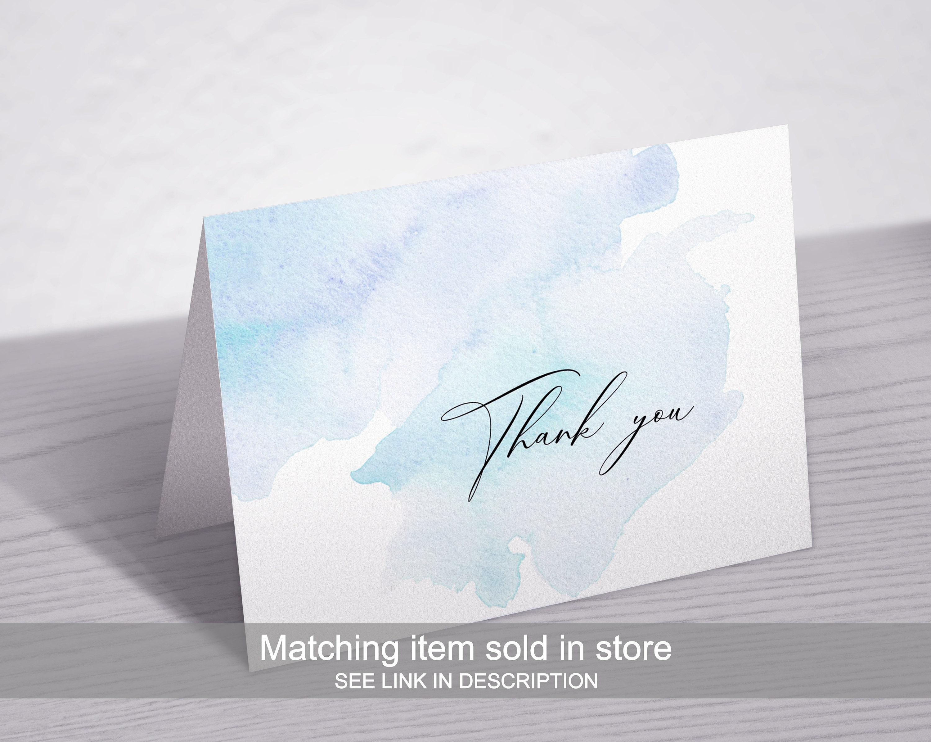 Blue Watercolor Place Cards EDITABLE Template Printable - Etsy