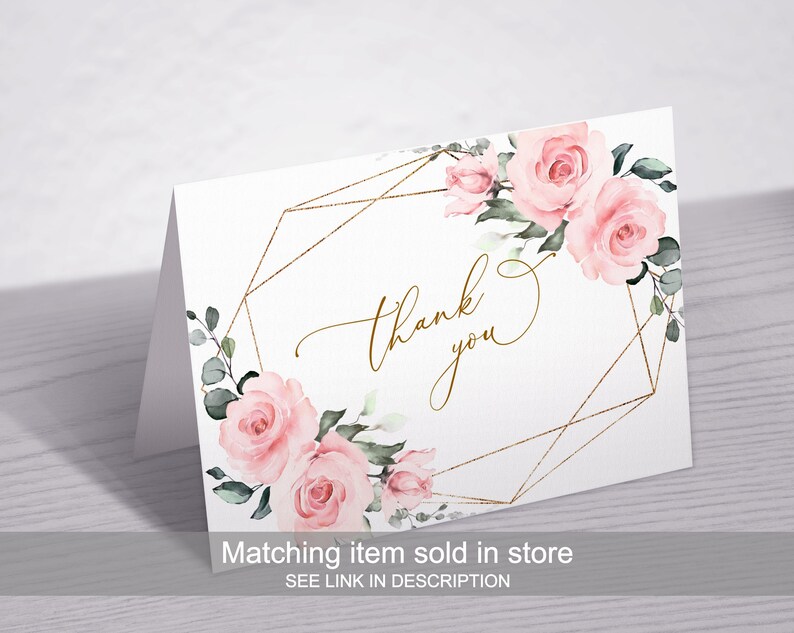 Blush Pink Flowers Place Cards EDITABLE Template Printable | Etsy