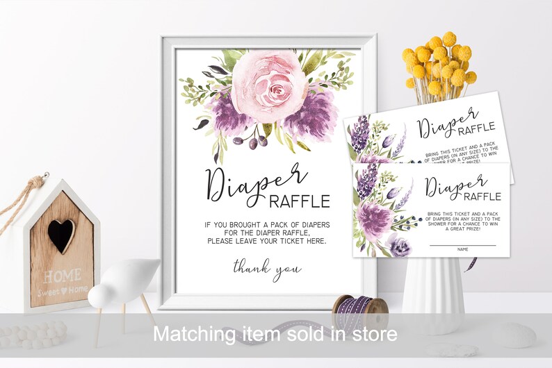 Lavender Baby Shower Games Bundle Purple Floral Game Set | Etsy