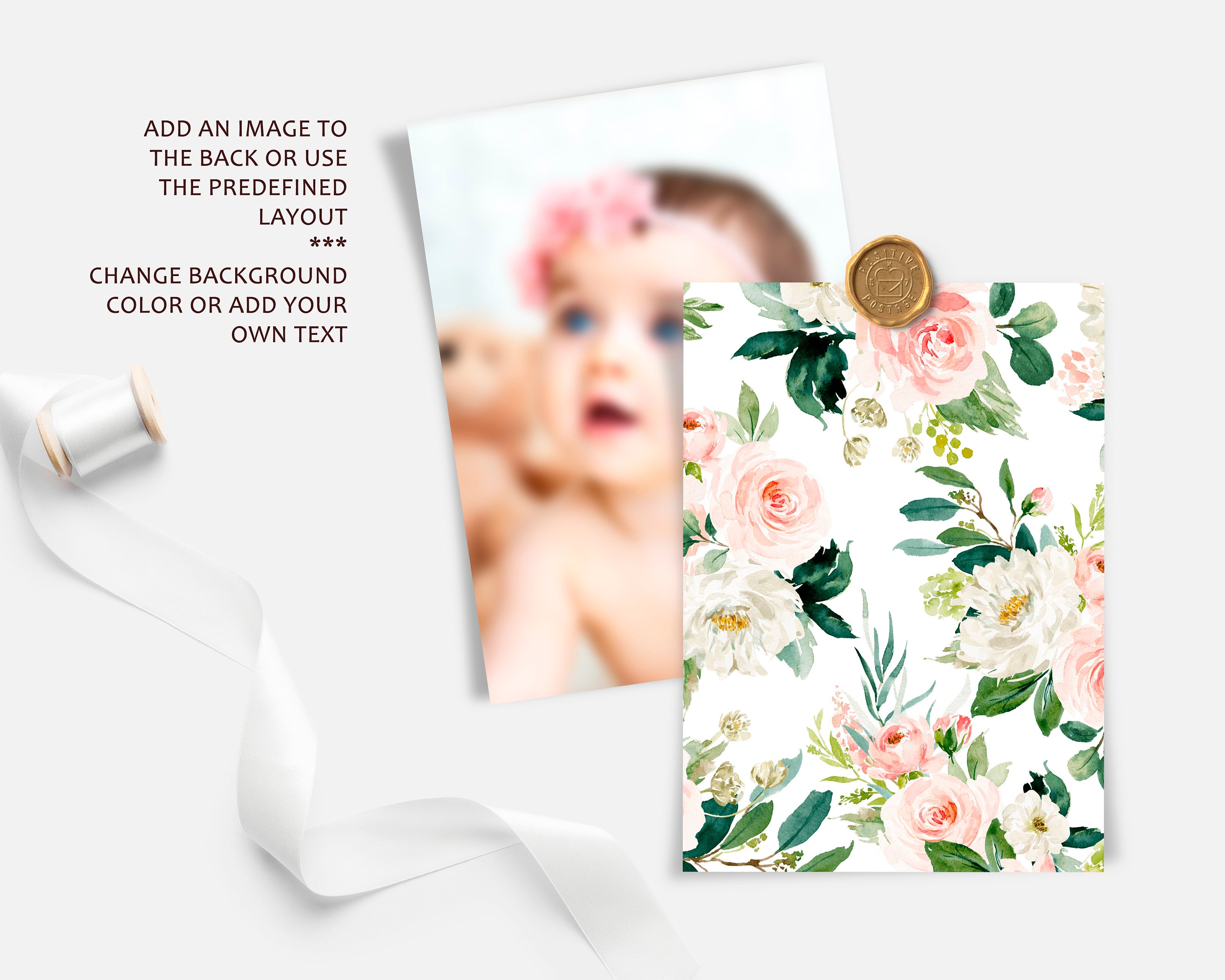 Floral Dedication Invitation EDITABLE Template Printable | Etsy