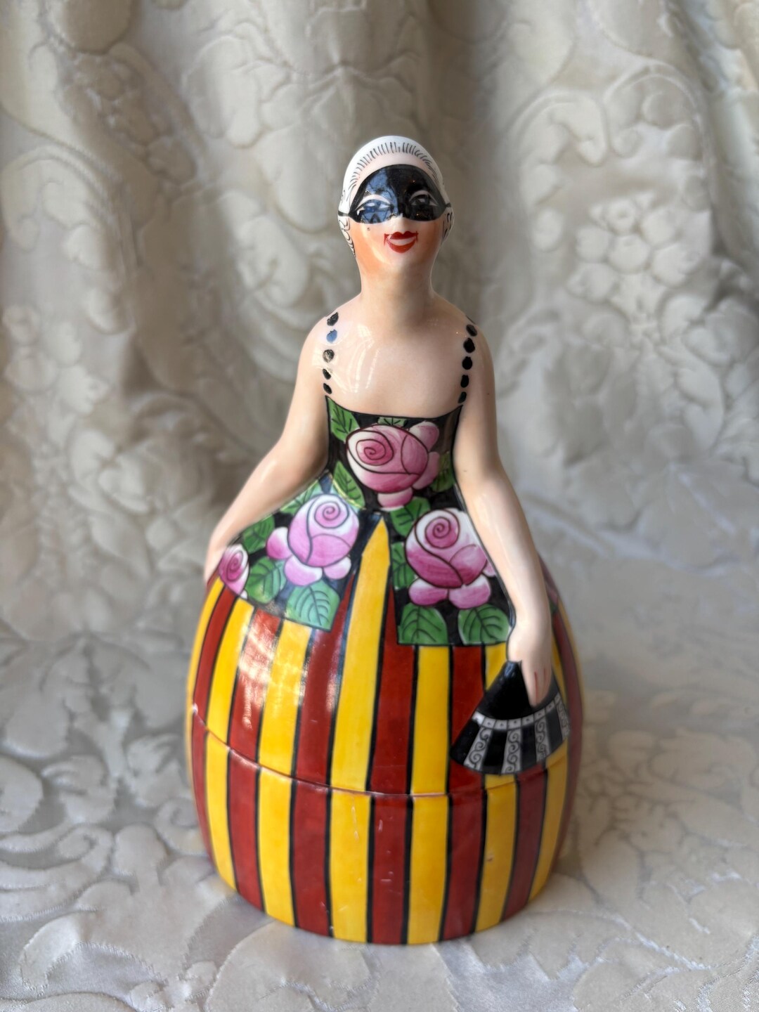 Exceptionnal French ALADIN Art Deco Porcelain Box/1920/ Powder Box ...