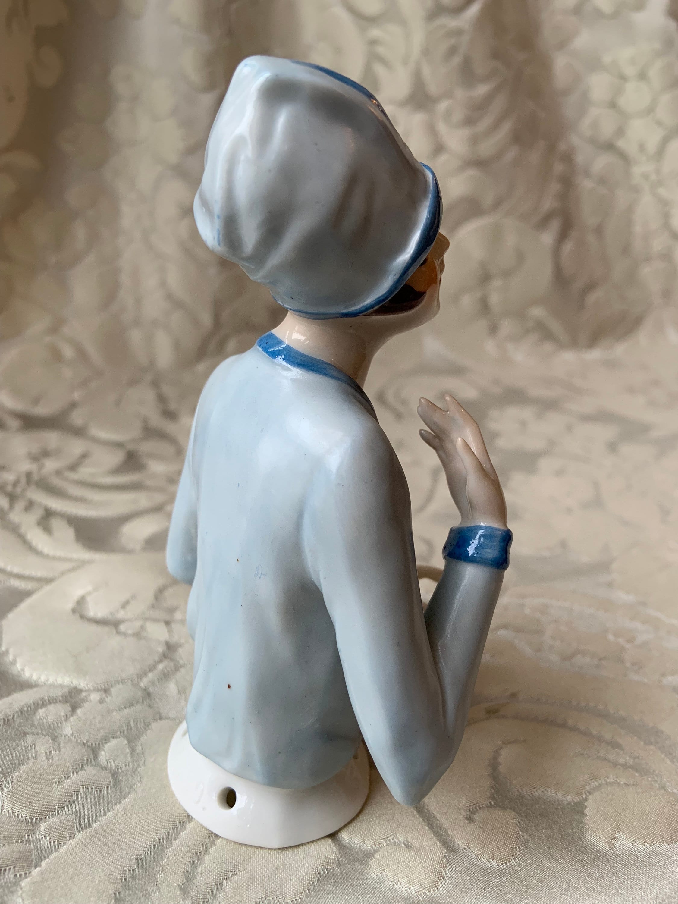 Exceptionnal , Large and Rare Art Deco Flapper Half Doll/demi-figurine ...