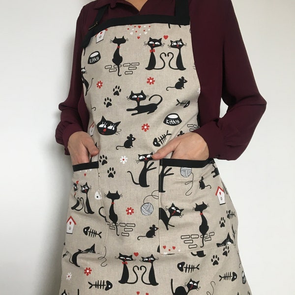 Cat Apron - Etsy