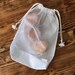 2 Cotton Grocery Mesh Drawstring Sack - Set of 2 - Etsy