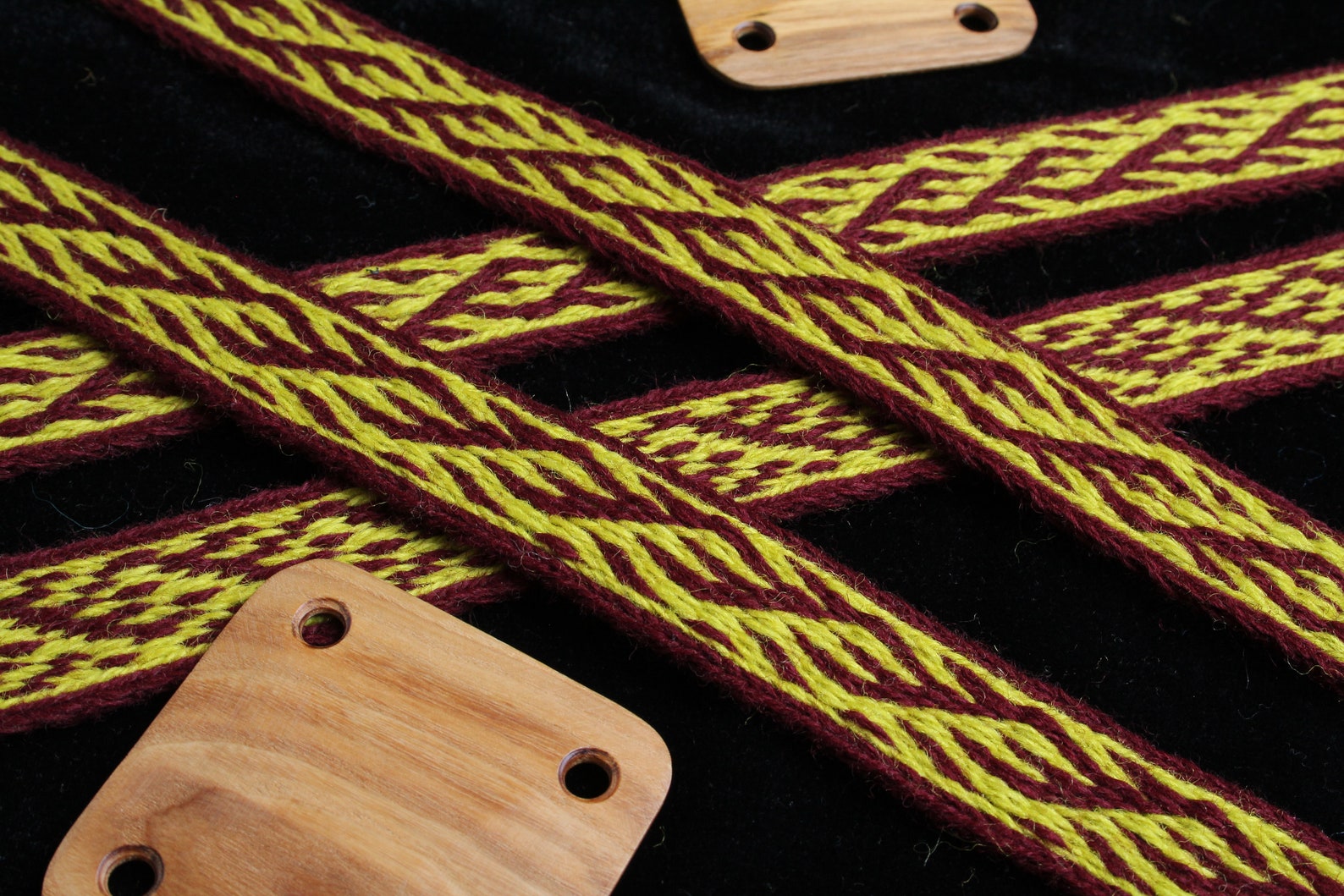 Tablet woven wool trim. Viking reenactment medieval | Etsy