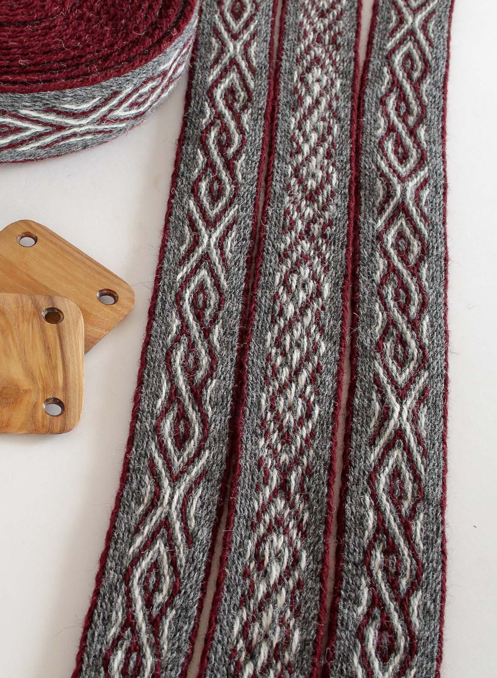 Tablet Woven Wool Trim. Viking Reenactment Medieval | Etsy