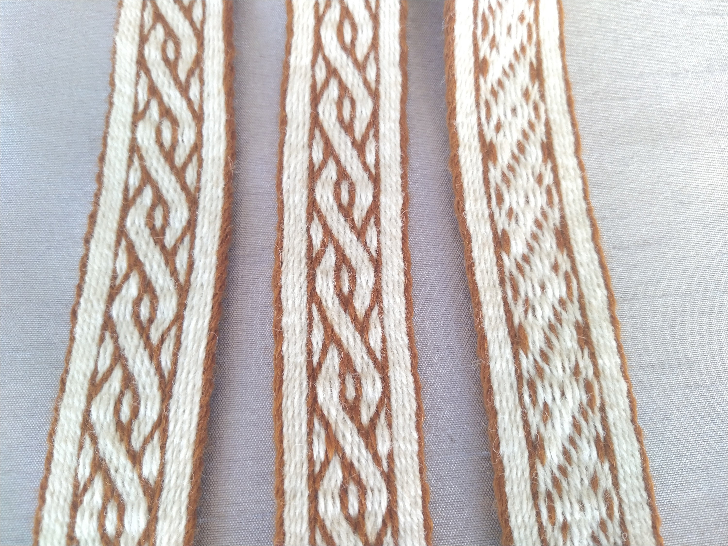 Tablet Woven Wool Trim. Viking Reenactment, Medieval Historical Braid ...