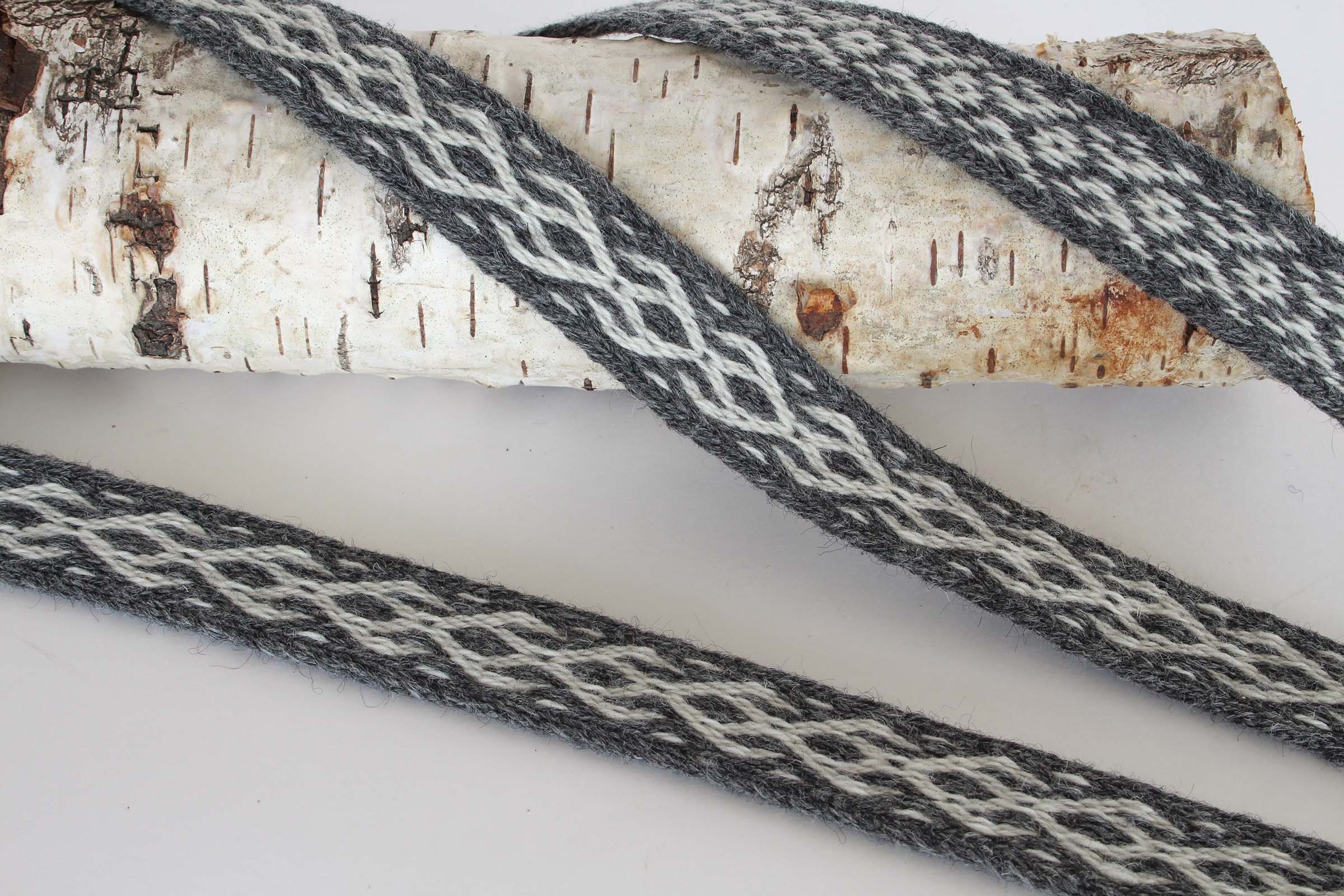 Tablet Woven Wool Trim. Viking Reenactment. Gray and White. - Etsy