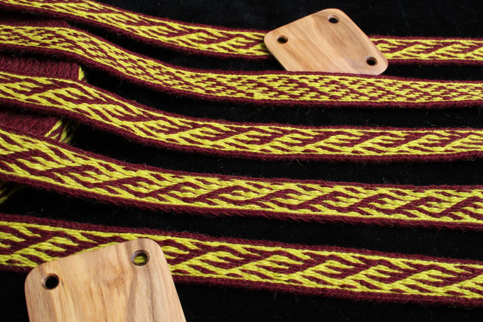 Tablet woven wool trim. Viking reenactment medieval | Etsy