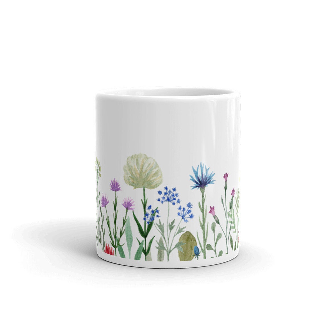 Mugs Spring Flowers. Water Color Flowers Design Coffee Mugs. - Etsy