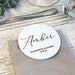 Personalized Acrylic Wedding Name Tags Elegant Fall Wedding Decor ...