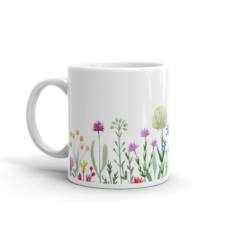 Mugs Spring Flowers. Water Color Flowers Design Coffee Mugs. - Etsy