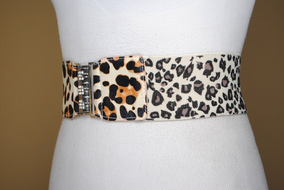 Animal Print Stretch Belt