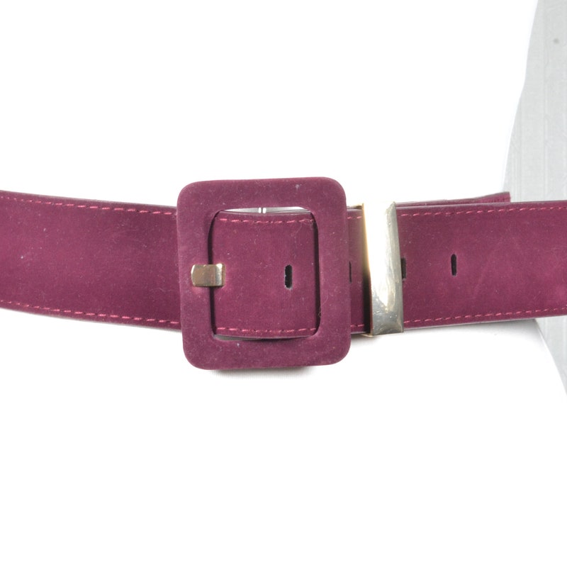 Purple Suede Belt - Etsy