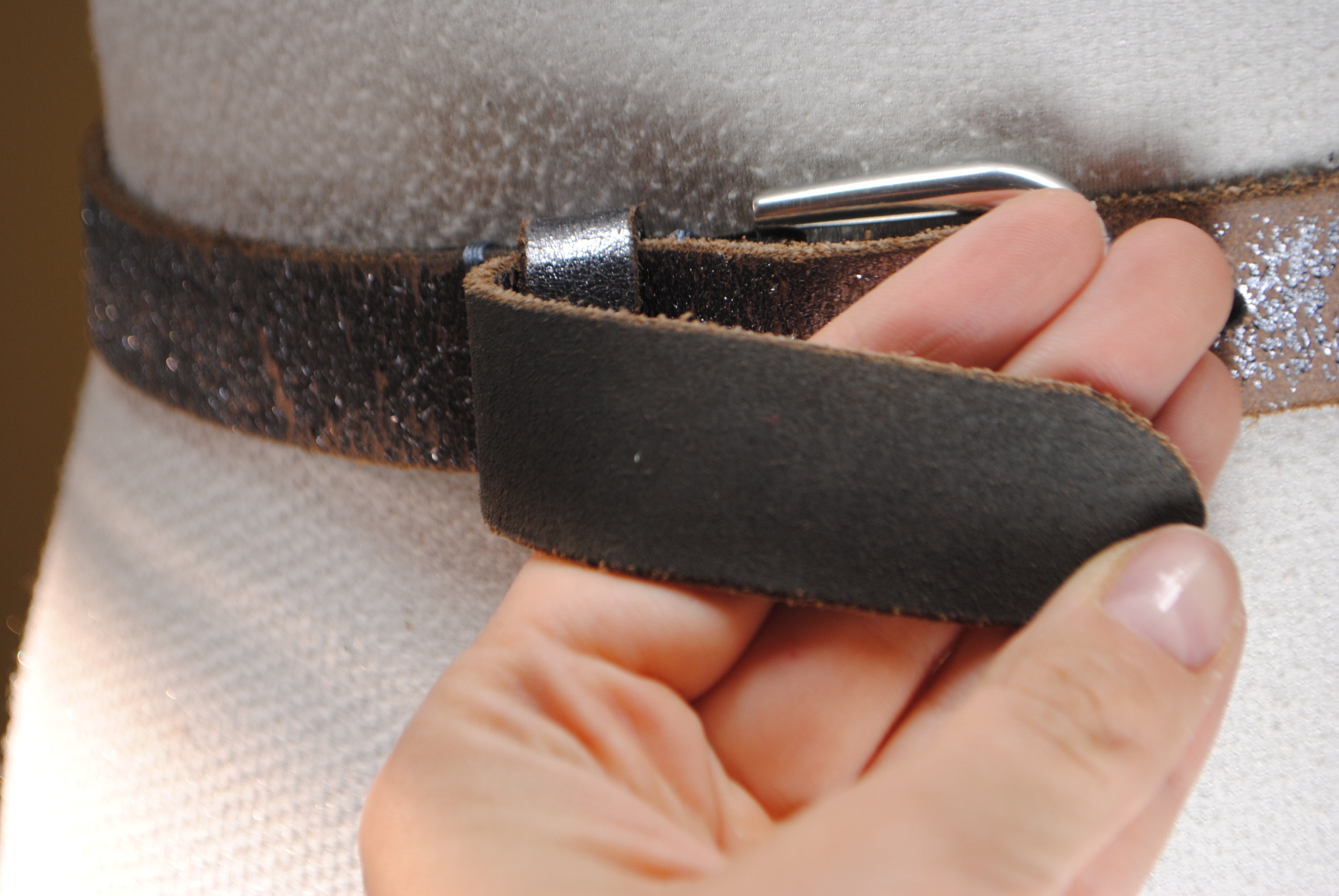 Blue Glitter Belt Skinny Shiny Belt Women Trouser Belt - Etsy