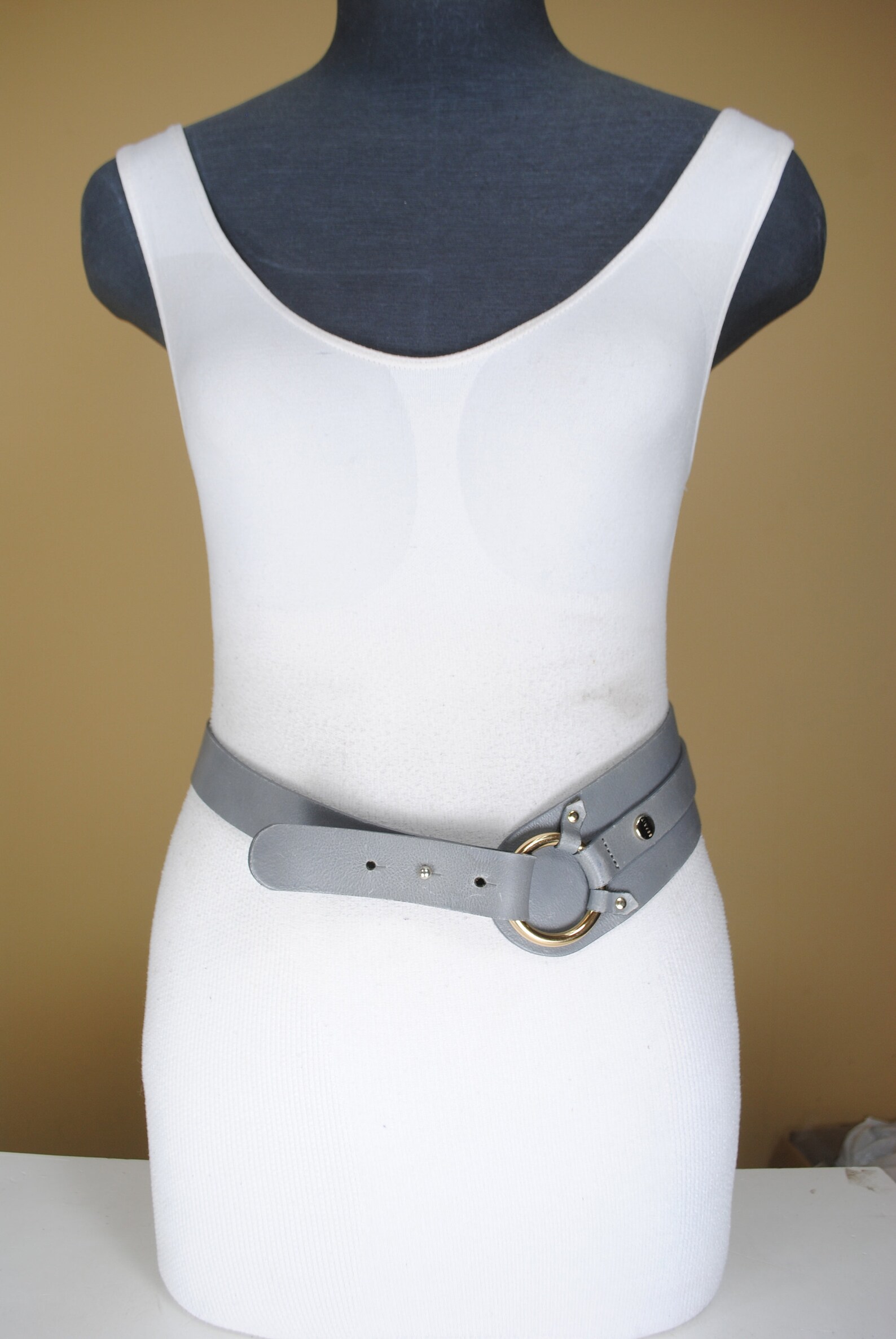 Wide Gray V Shaped Belt Grey Corset Leather Belt for Women | Etsy