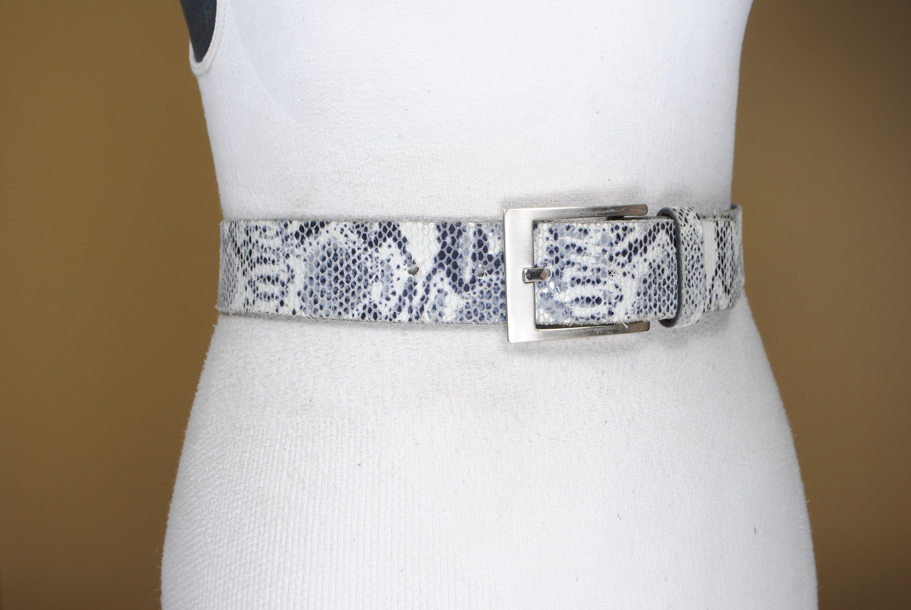 Gray Snake Pattern Belt for Women - Etsy