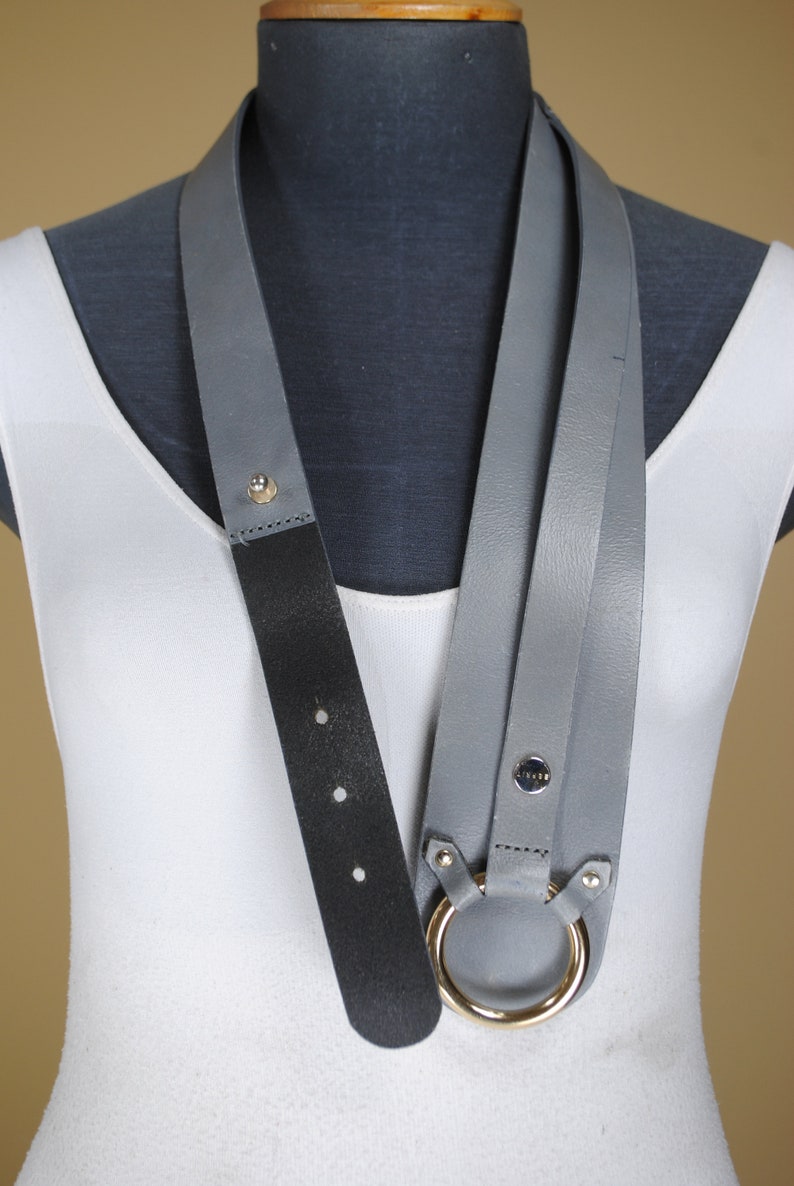 Wide Gray V Shaped Belt Grey Corset Leather Belt for Women | Etsy