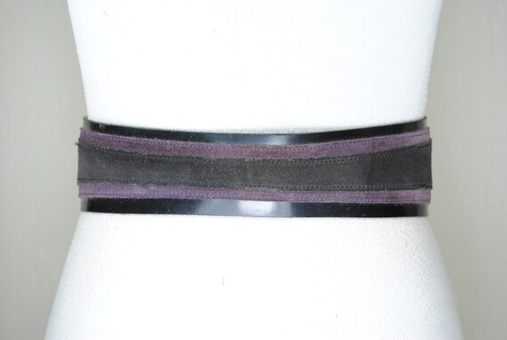 Diesel Dirndl Belt, Black purple wide dirndl belt for… - Gem