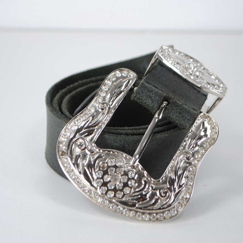 Rhinestone Western Belt - Etsy
