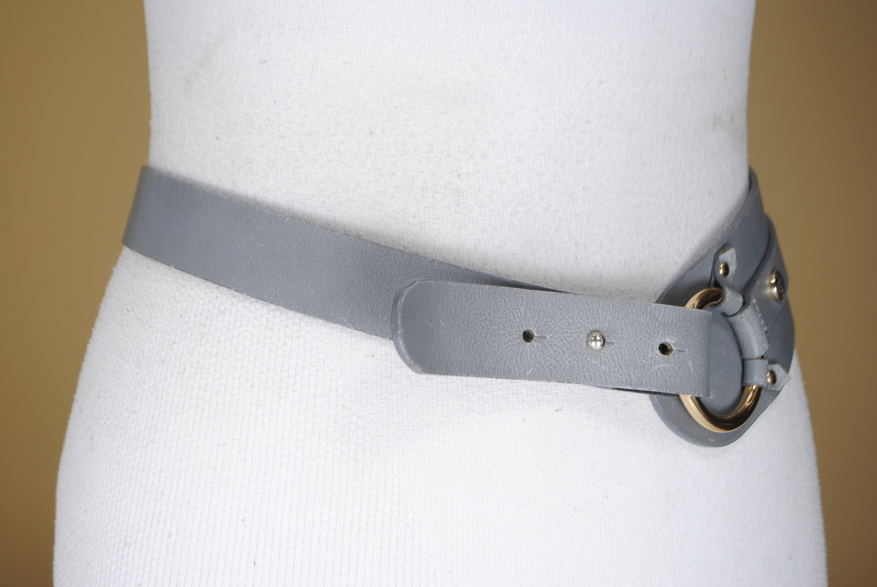 Cinturón ancho gris en forma de V cinturón de cuero de corsé | Etsy