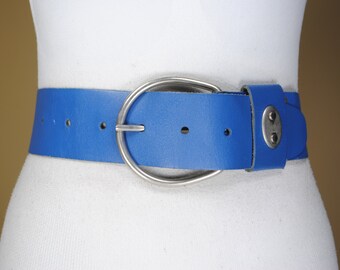 Wide Leather Belt - Etsy