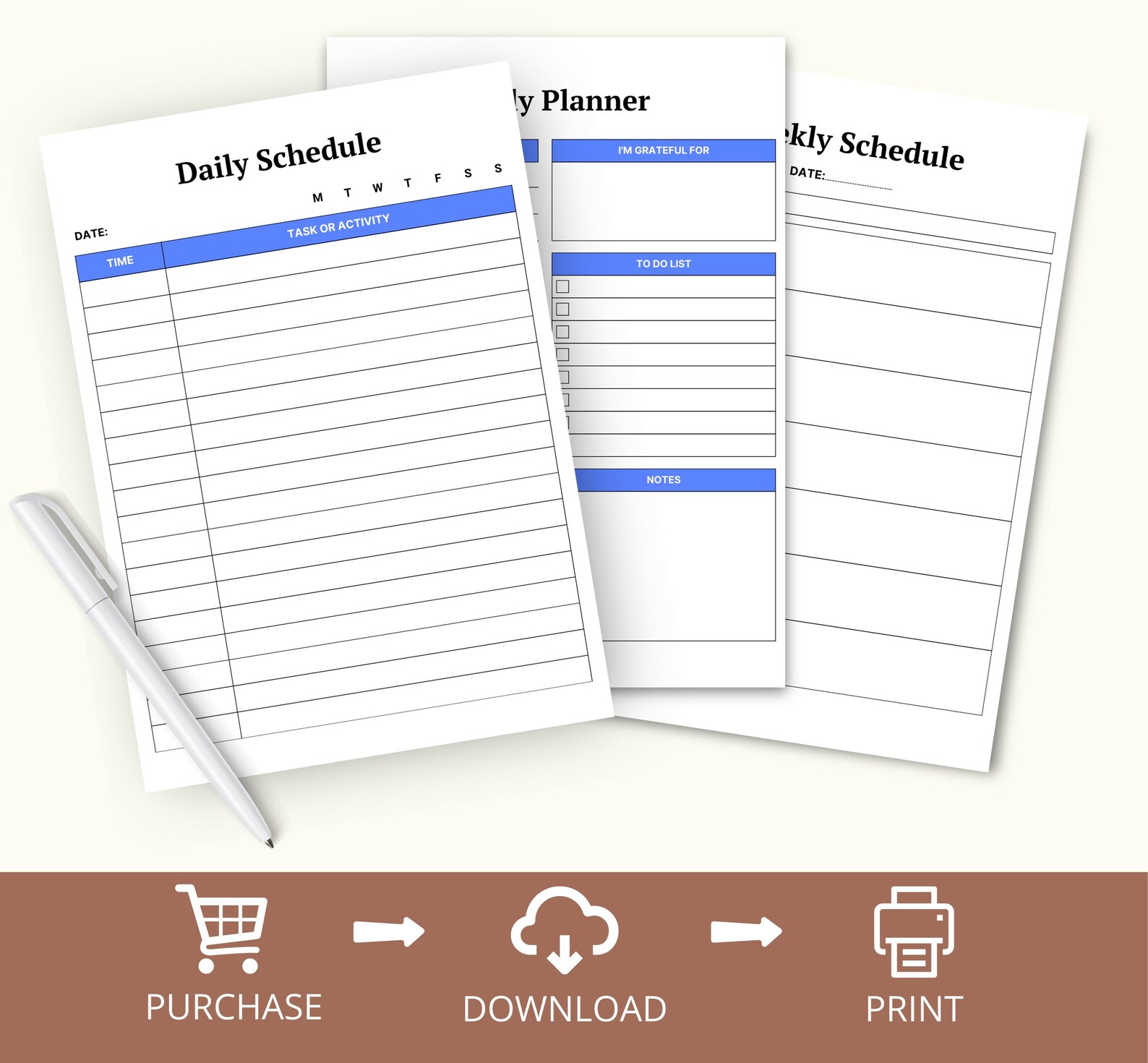 Printable Kids Homeschool Planner, Homework Tracker Bundle, School ...