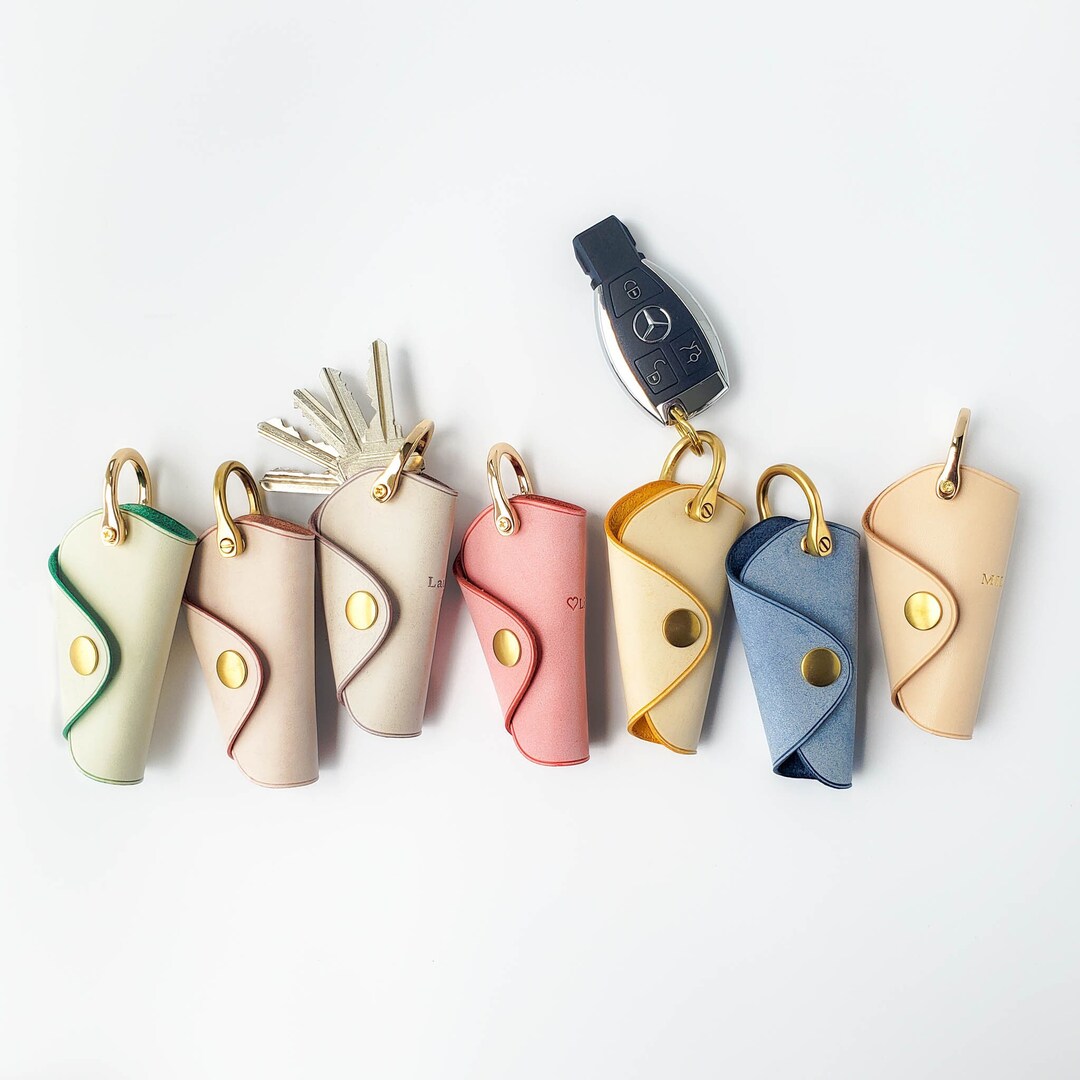 Vintage House Key Case, Leather Keychain Key Organizer, Personal Edc ...