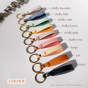 Leather Wristlet Keychain for Women, Wrist Lanyard With Key Clasp ...