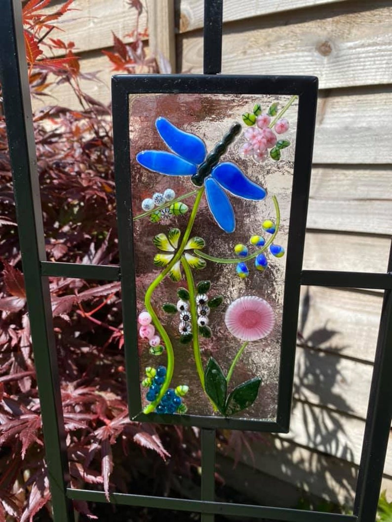 Fused Glass Garden Trellis - Etsy