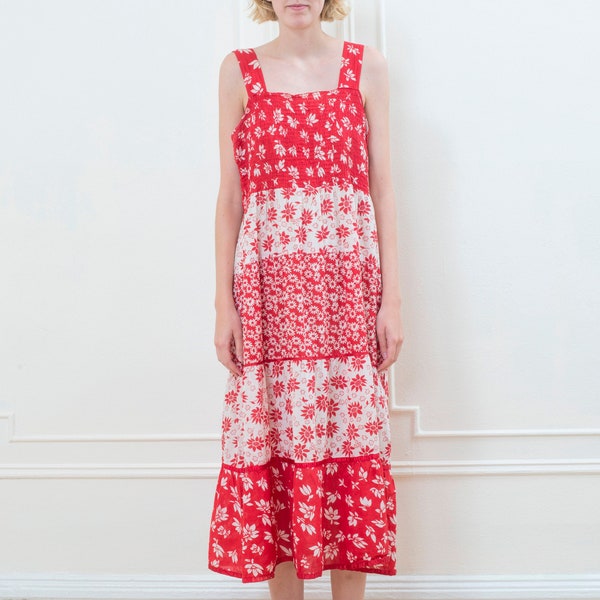 Red Flower Dress - Etsy