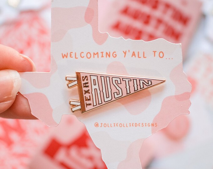 Austin Texas Enamel Pin Gift for Her Gift for Friend Texas Hard Enamel ...