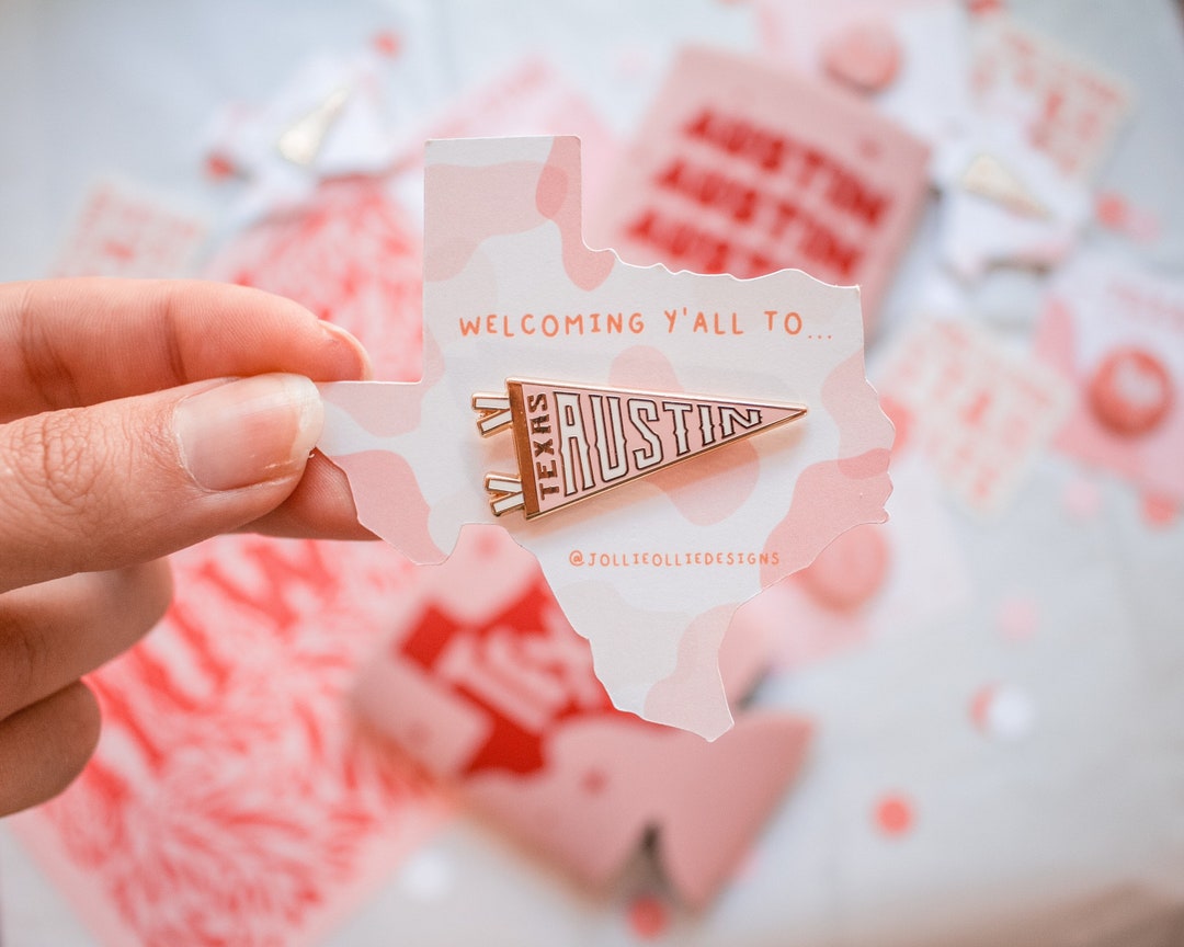 Austin Texas Enamel Pin | Gift for Her | Gift for Friend | Texas Hard ...