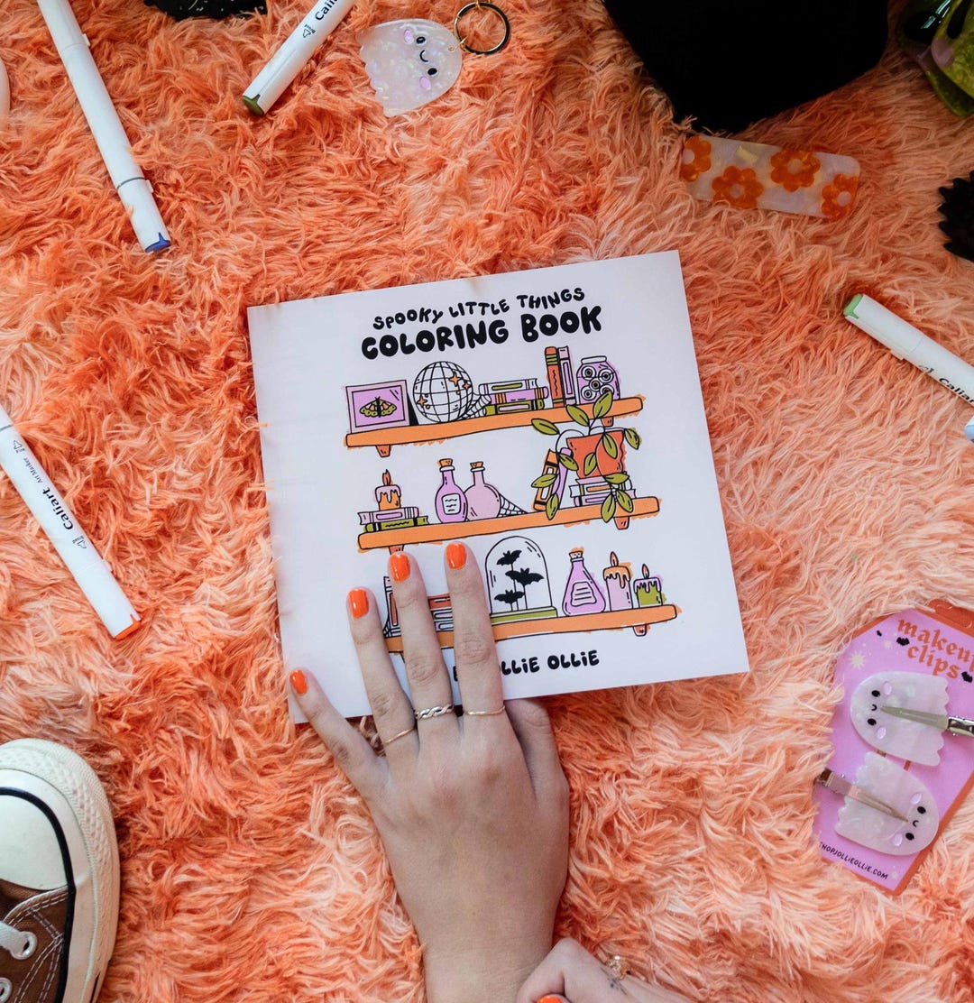 Spooky Little Things Coloring Book | Halloween Gift, Coloring Pages ...