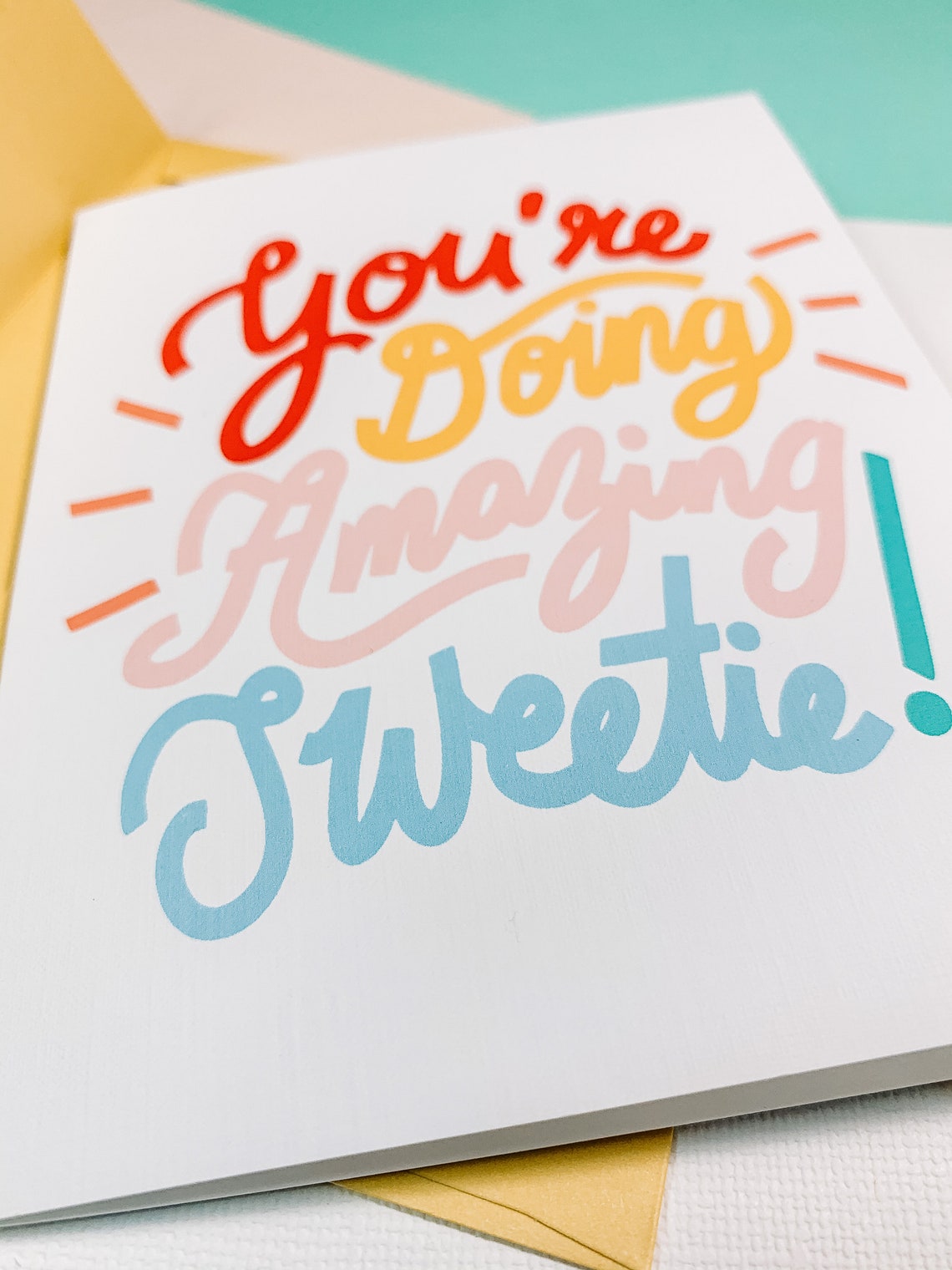 You're Doing Amazing Sweetie Greeting Card: Stationery, Birthday Card ...
