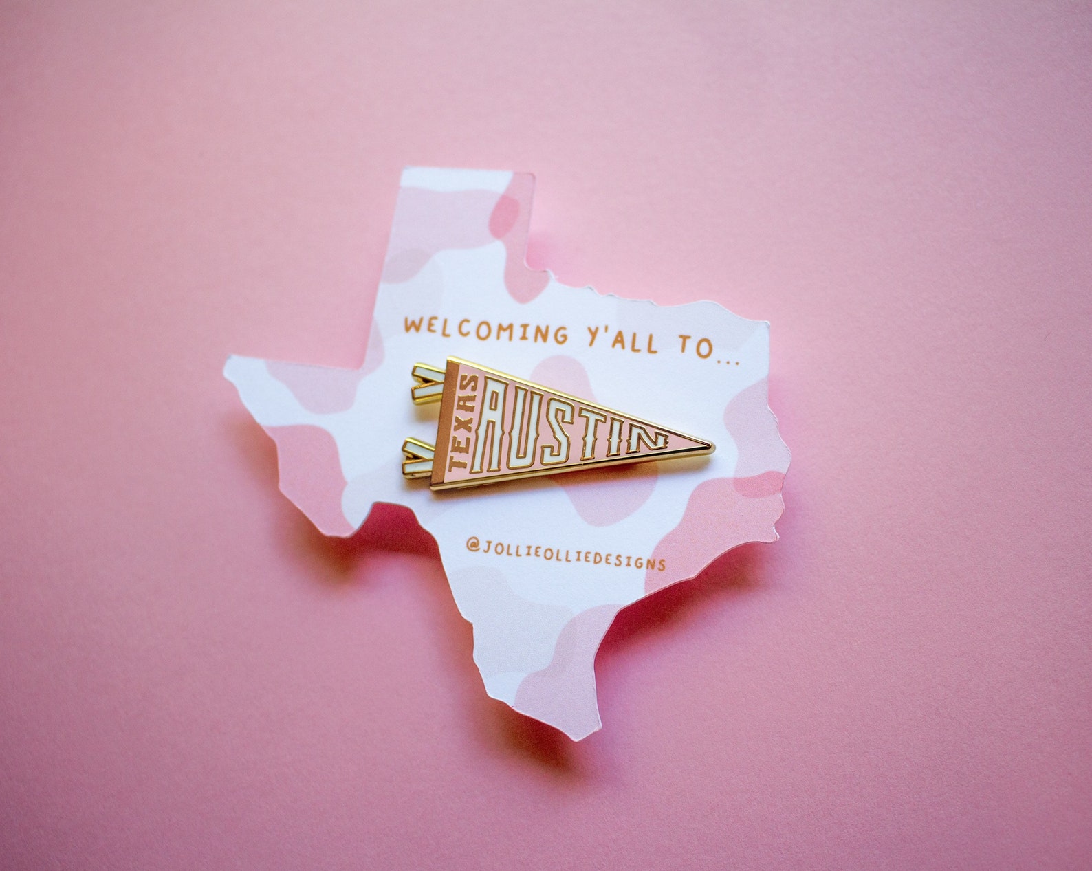 Austin Texas Enamel Pin Gift For Her Gift For Friend | Etsy