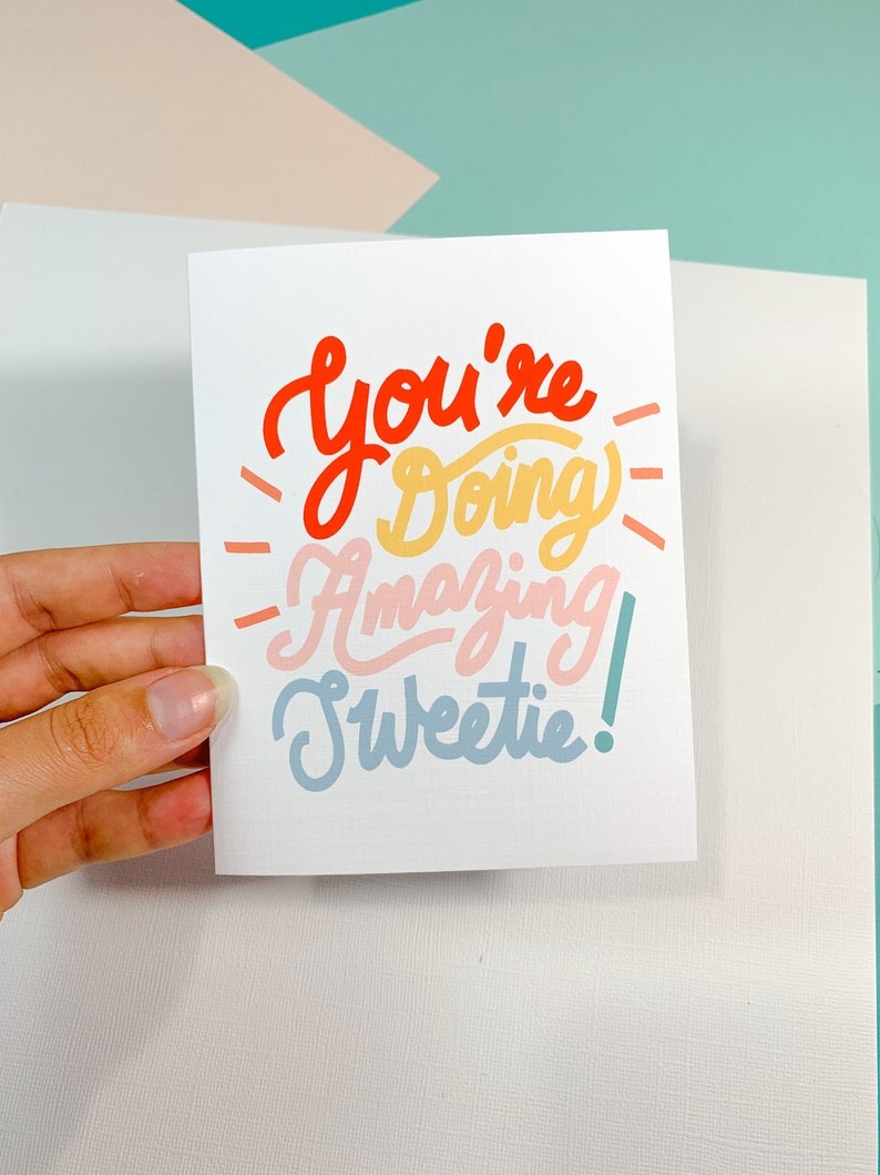 You're Doing Amazing Sweetie Greeting Card: Stationery, Birthday Card ...
