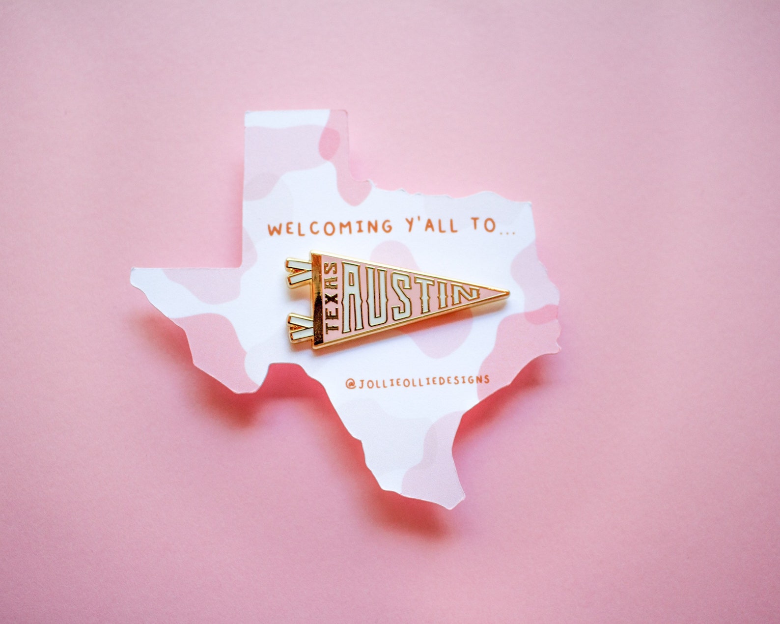 Austin Texas Enamel Pin Gift For Her Gift For Friend | Etsy