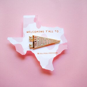 Austin Texas Enamel Pin | Gift for Her | Gift for Friend | Texas Hard ...