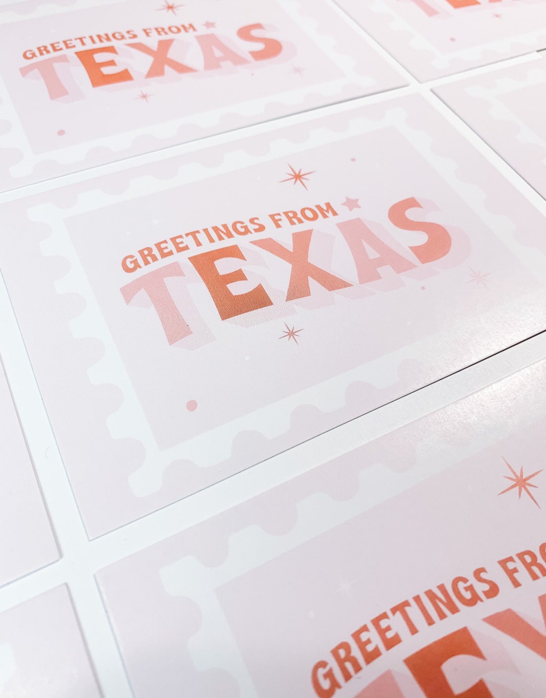 Greetings From Texas Postcard Greeting Card Mail Art - Etsy