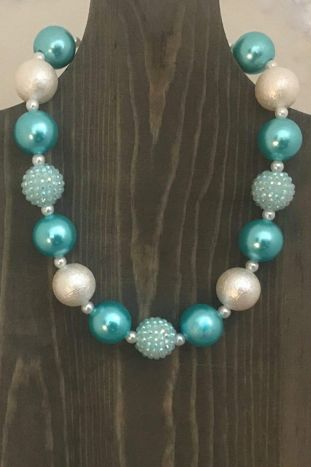 Cyan Bubblegum Necklace - Etsy