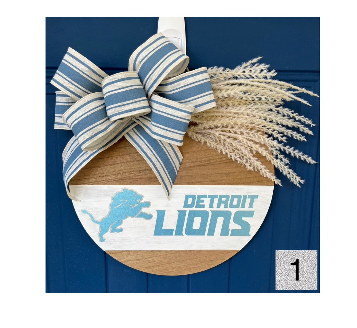 15 Detroit Lions Front Door Decoration Wreath/sign - Etsy