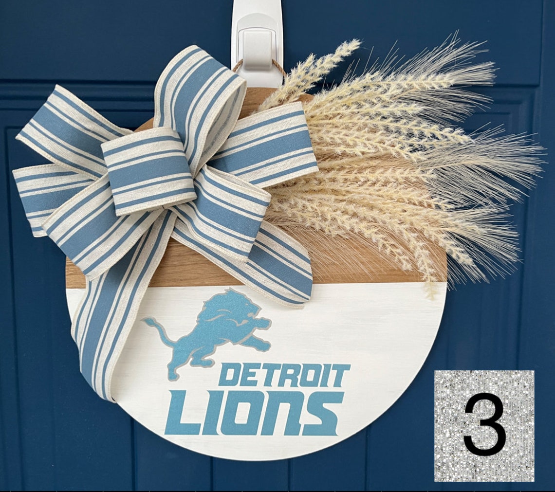 15 Detroit Lions Front Door Decoration Wreath/sign - Etsy